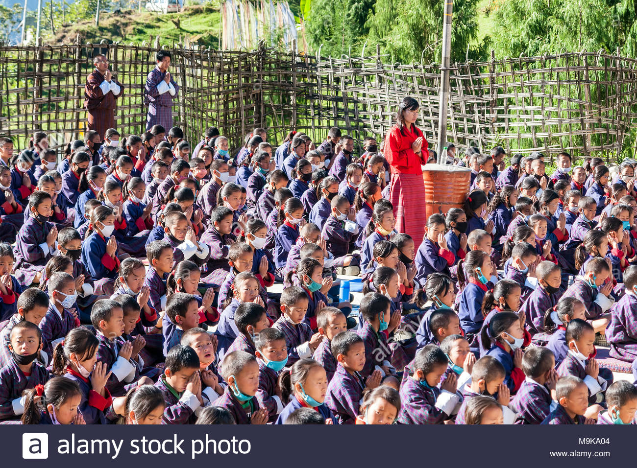 Morning Prayers At School Stock Photos & Morning Prayers At School ...