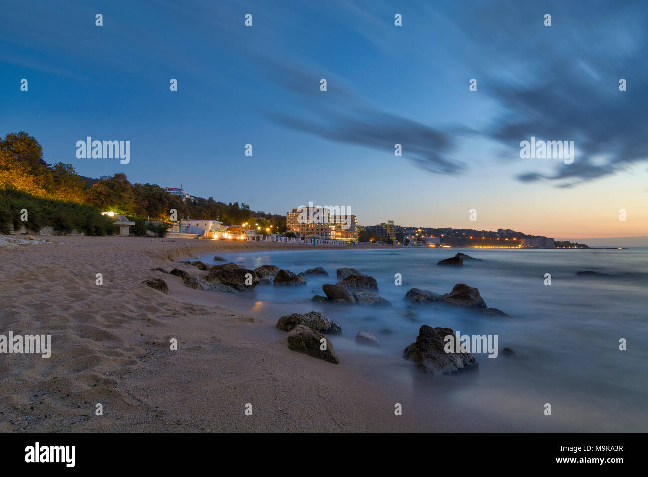Bulgaria varna beach night hi-res stock photography and images - Alamy