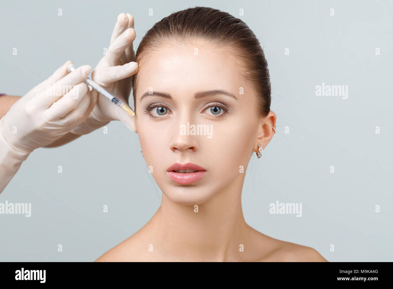 woman getting cosmetic injection Stock Photo - Alamy