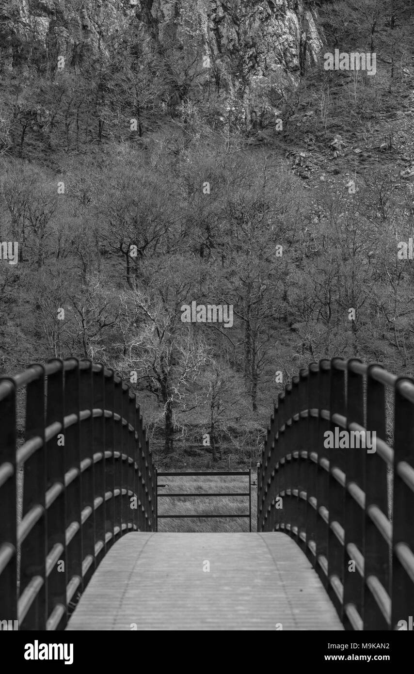 Footbridge over river derwent hi-res stock photography and images - Alamy