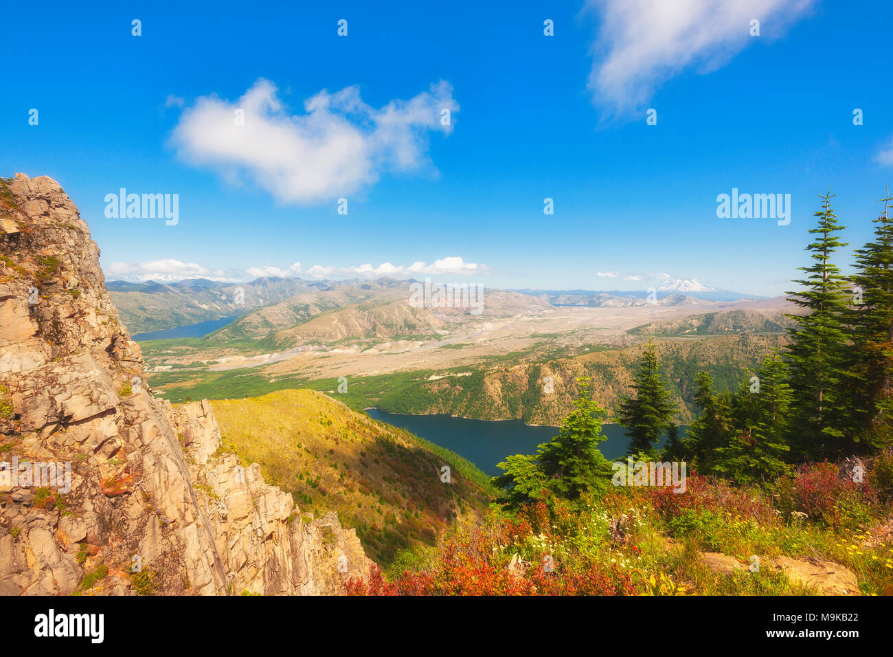 Copyspace in this landscape view from near Castle Peak, above Castle ...
