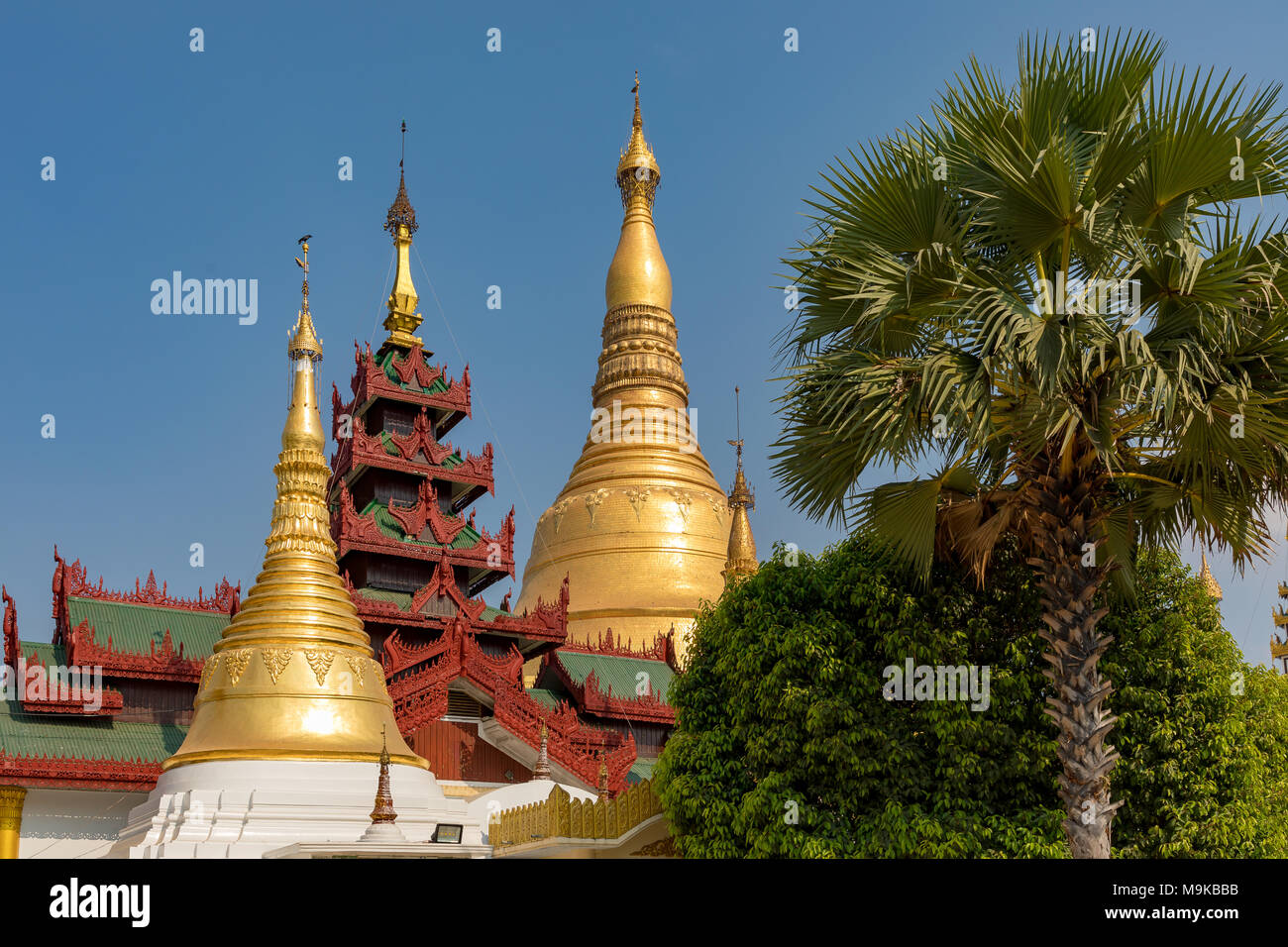 Yangon Myanmar March 25, 2018 Shwedagon Pagoda Stock Photo - Alamy