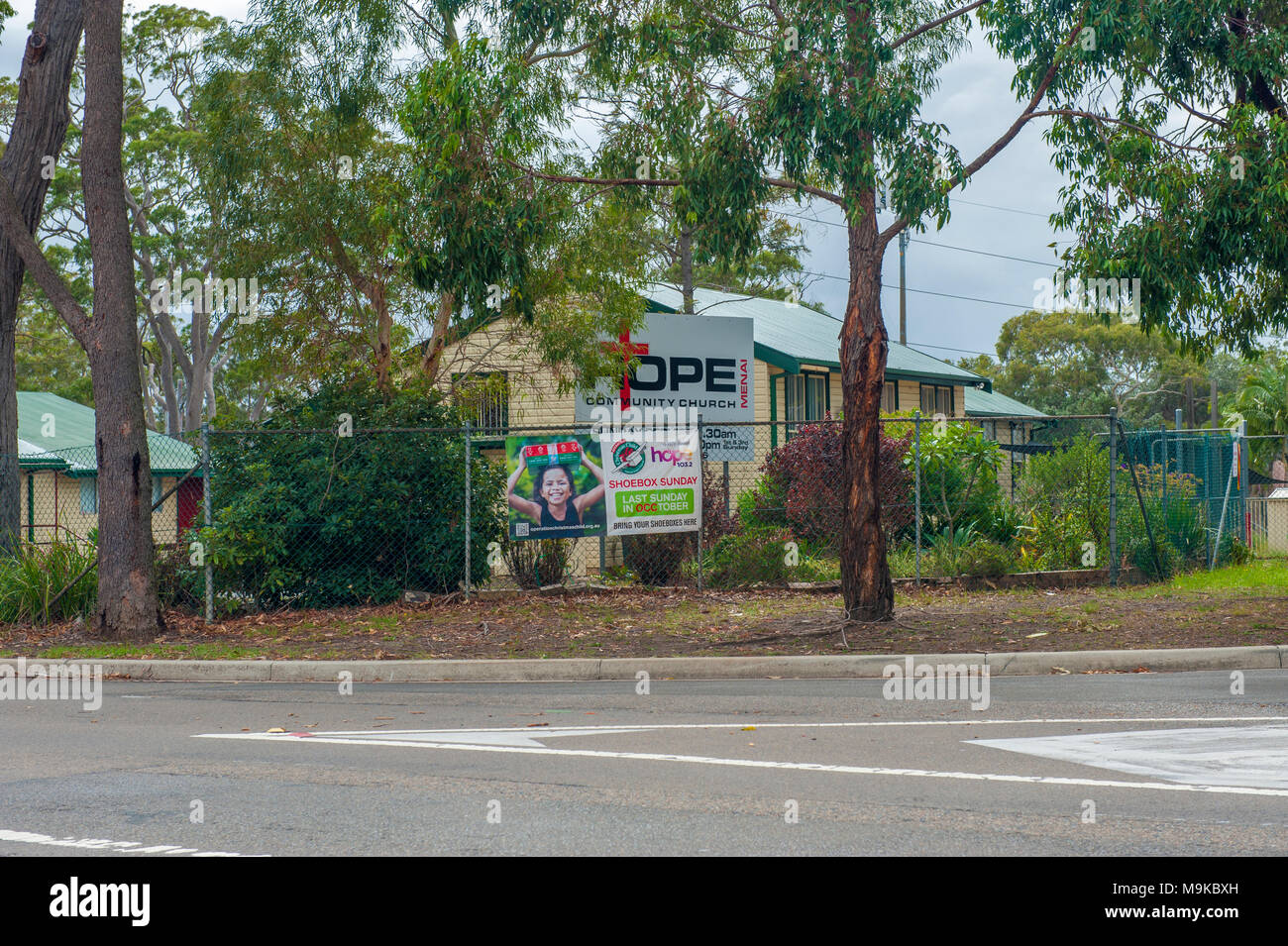 Suburban Menai. View of Menai Hope Community Church. MENAI. NSW ...