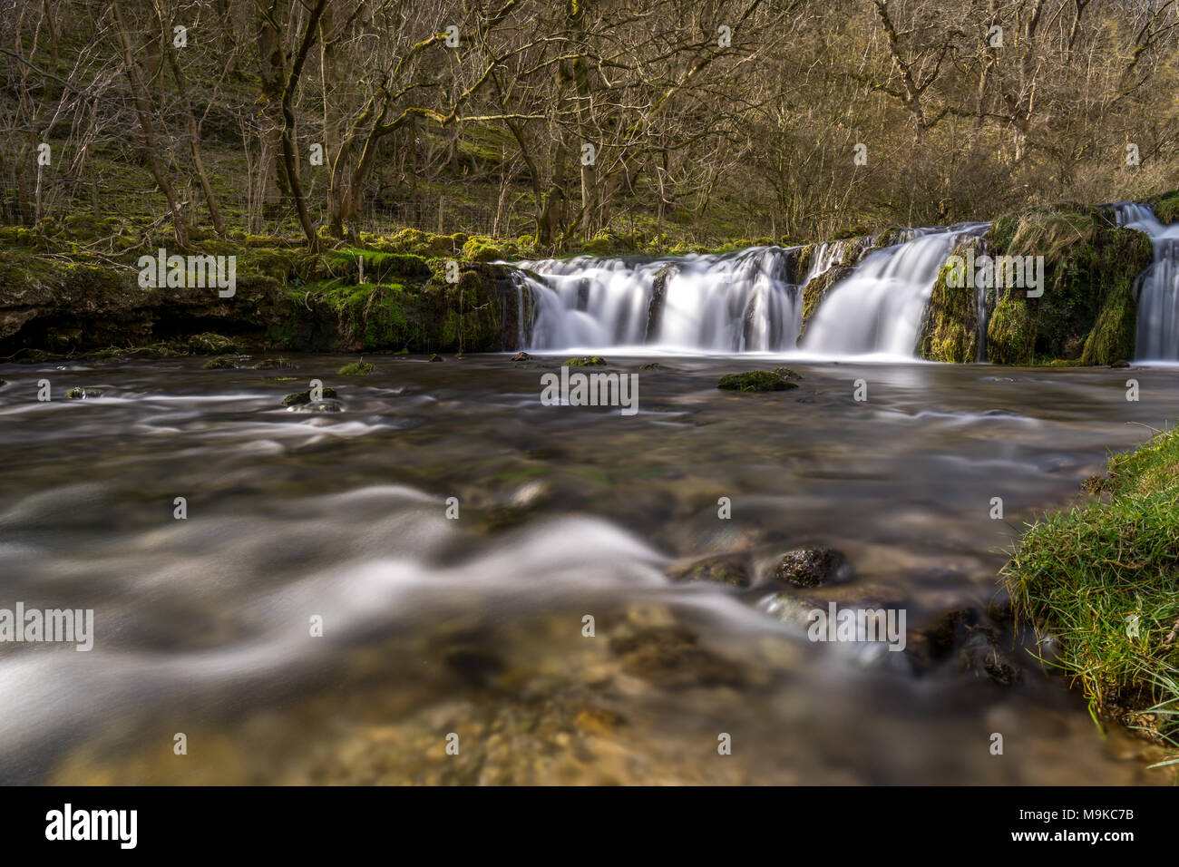 Lathkill Dale Waterfall, Peak District Stock Photo - Alamy