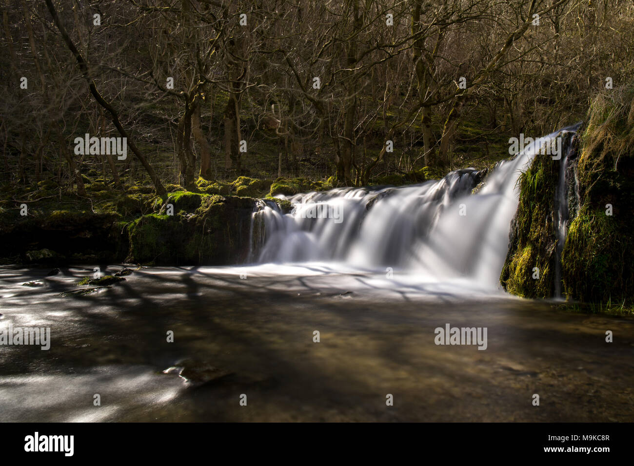 Lathkill Dale Waterfall, Peak District Stock Photo - Alamy