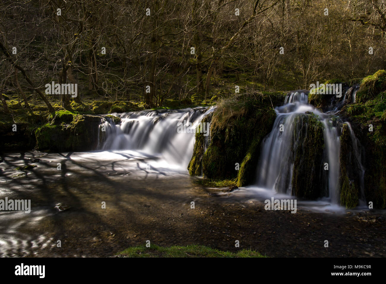 Lathkill Dale Waterfall, Peak District Stock Photo - Alamy