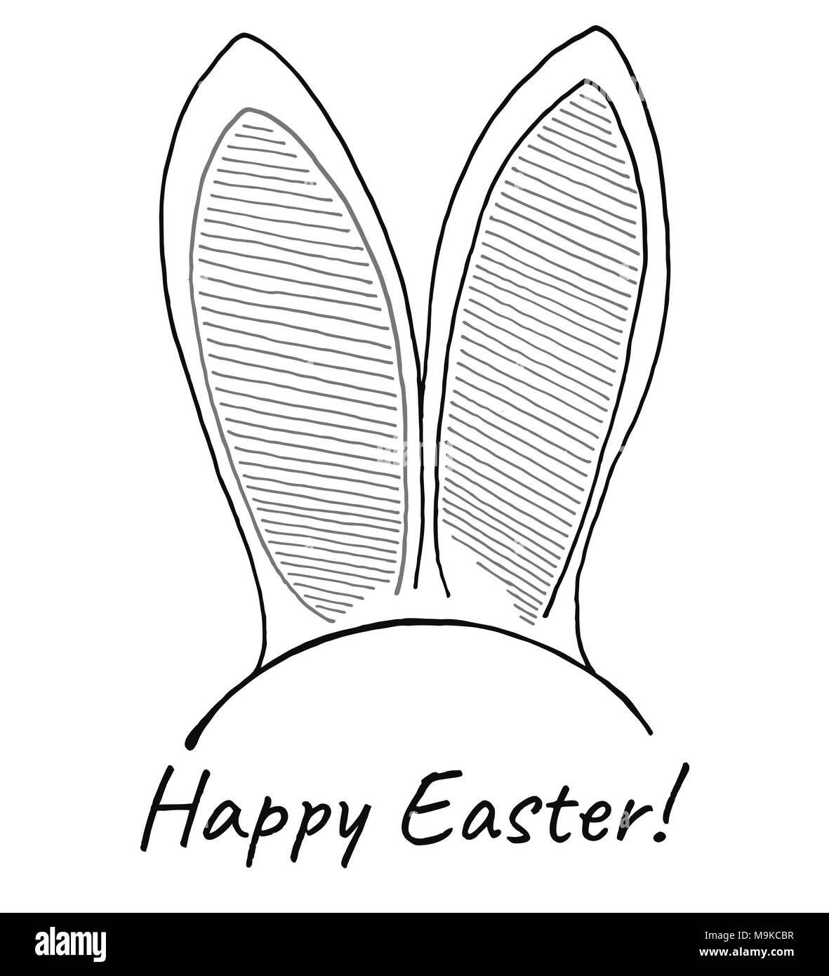 Bunny Ear Coloring Page