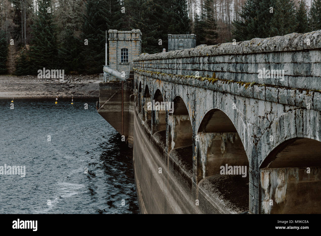 Laggan Dam and Roy bridge on River Spean in Scottish Highlands ...
