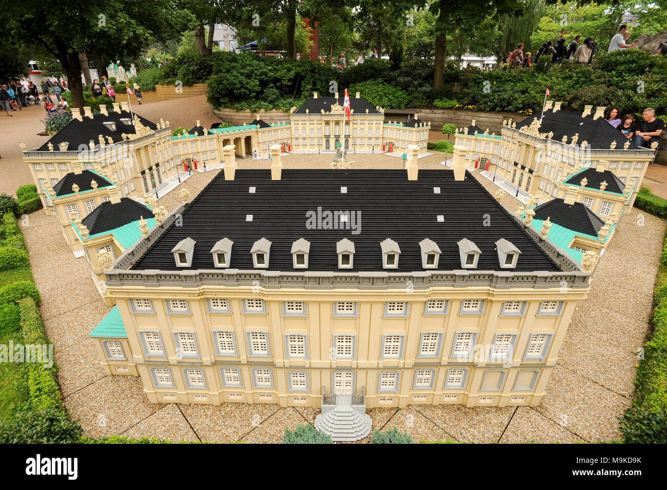 Lego bricks Amalienborg Palace in Copenhagen, Denmark in Mini Land area ...