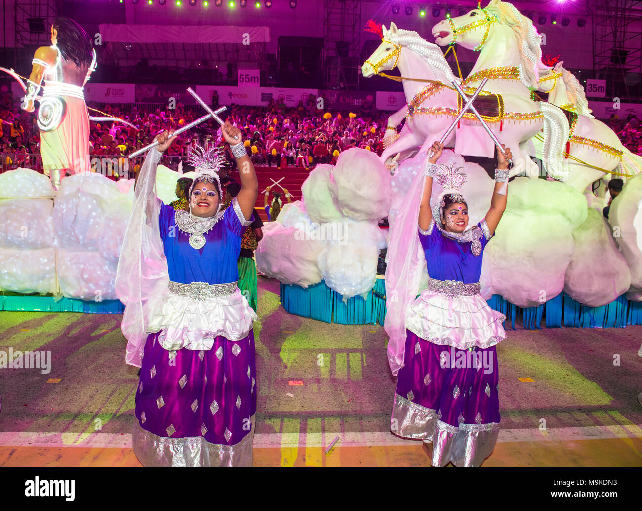 Participants in the Chingay parade in Singapore Stock Photo - Alamy