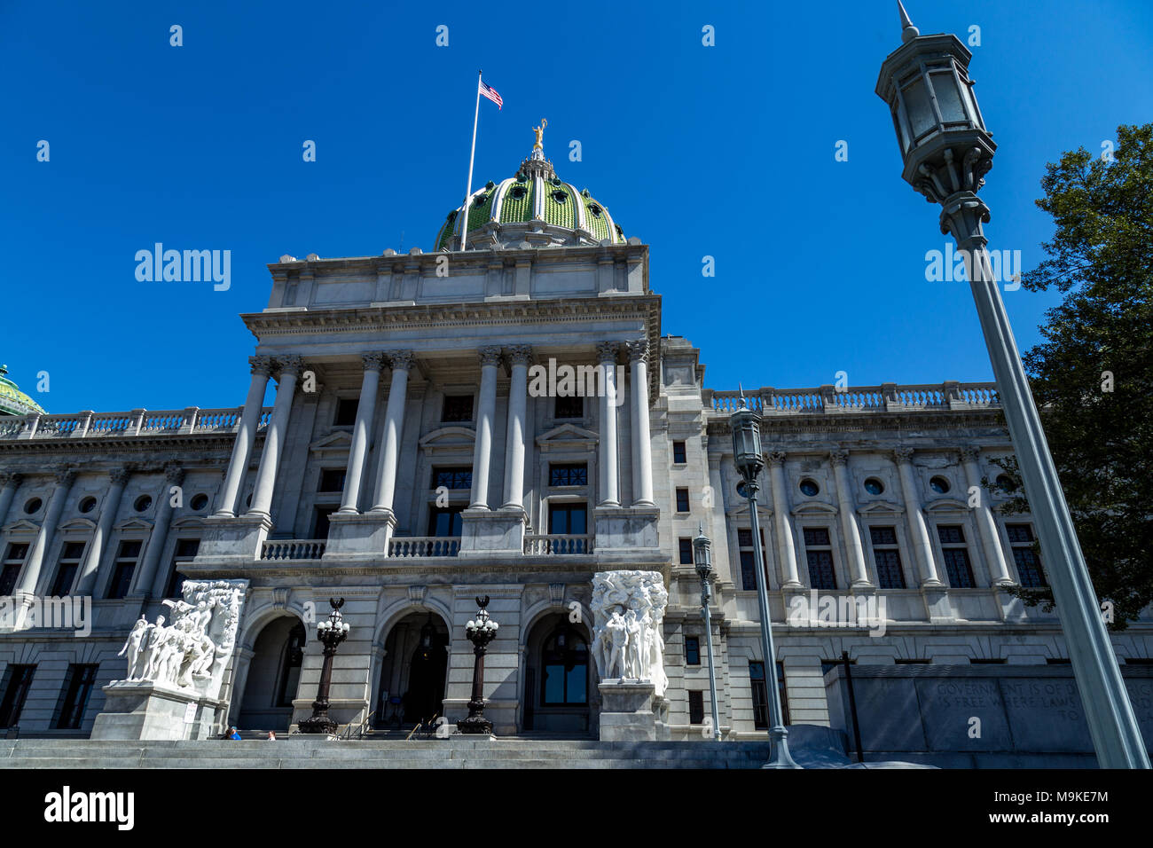 Harrisburg, PA, USA - March 22, 2018: The Pennsylvania State Capitol ...