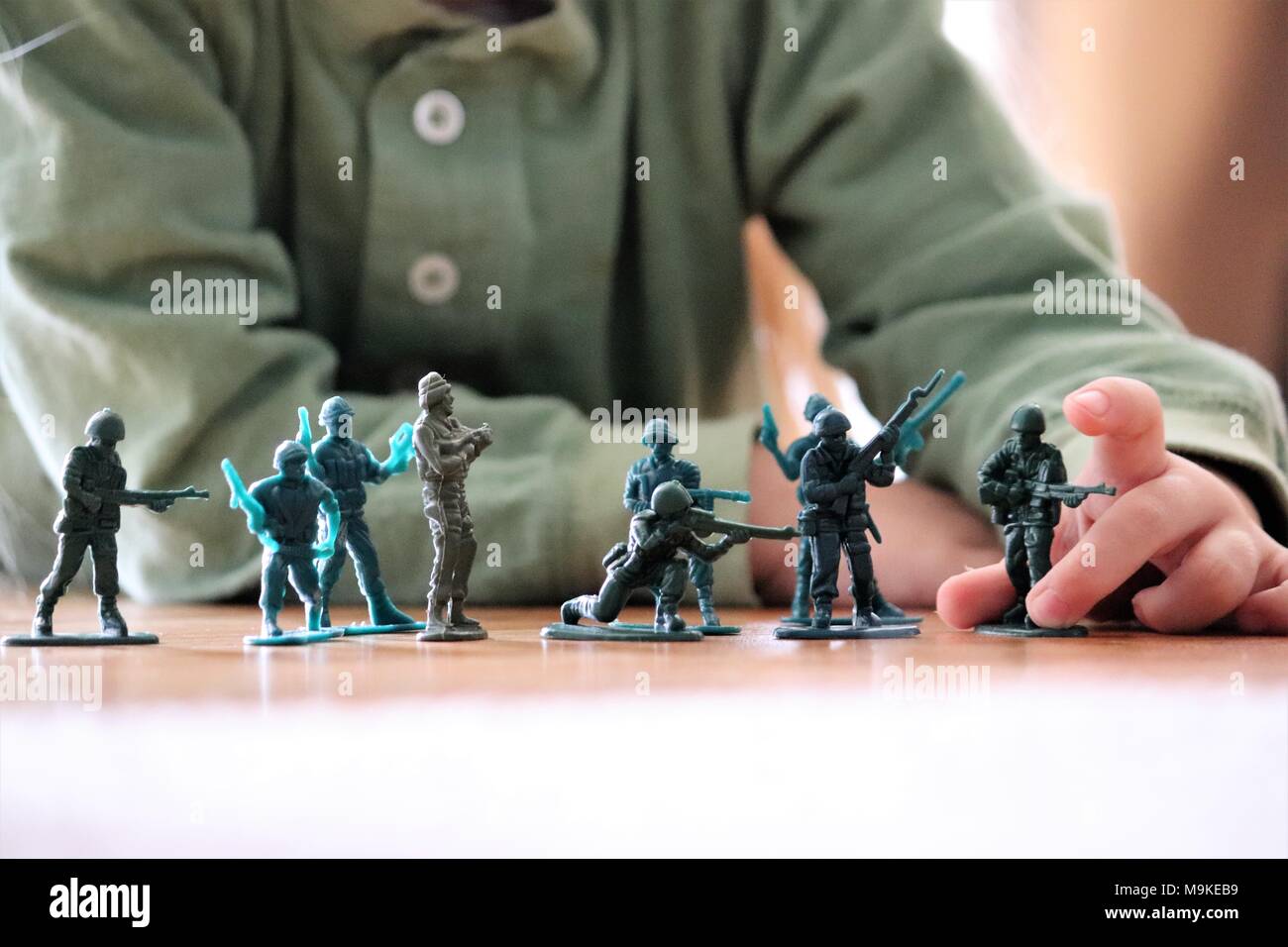 Girl pretend play soldier hi-res stock photography and images - Alamy