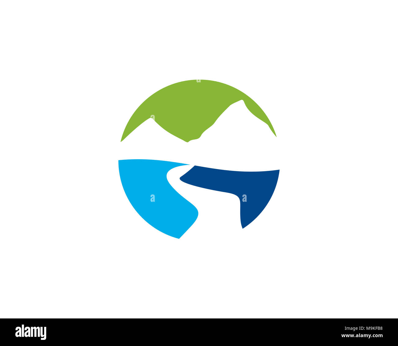 Flow of rivers Cut Out Stock Images & Pictures - Alamy