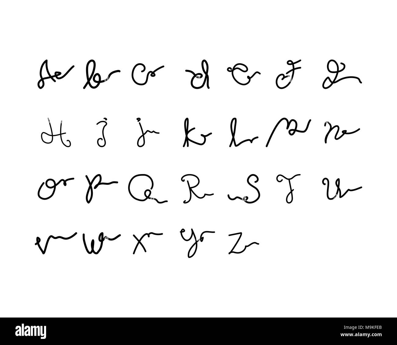 is a symbol of a signature letter Stock Photo - Alamy