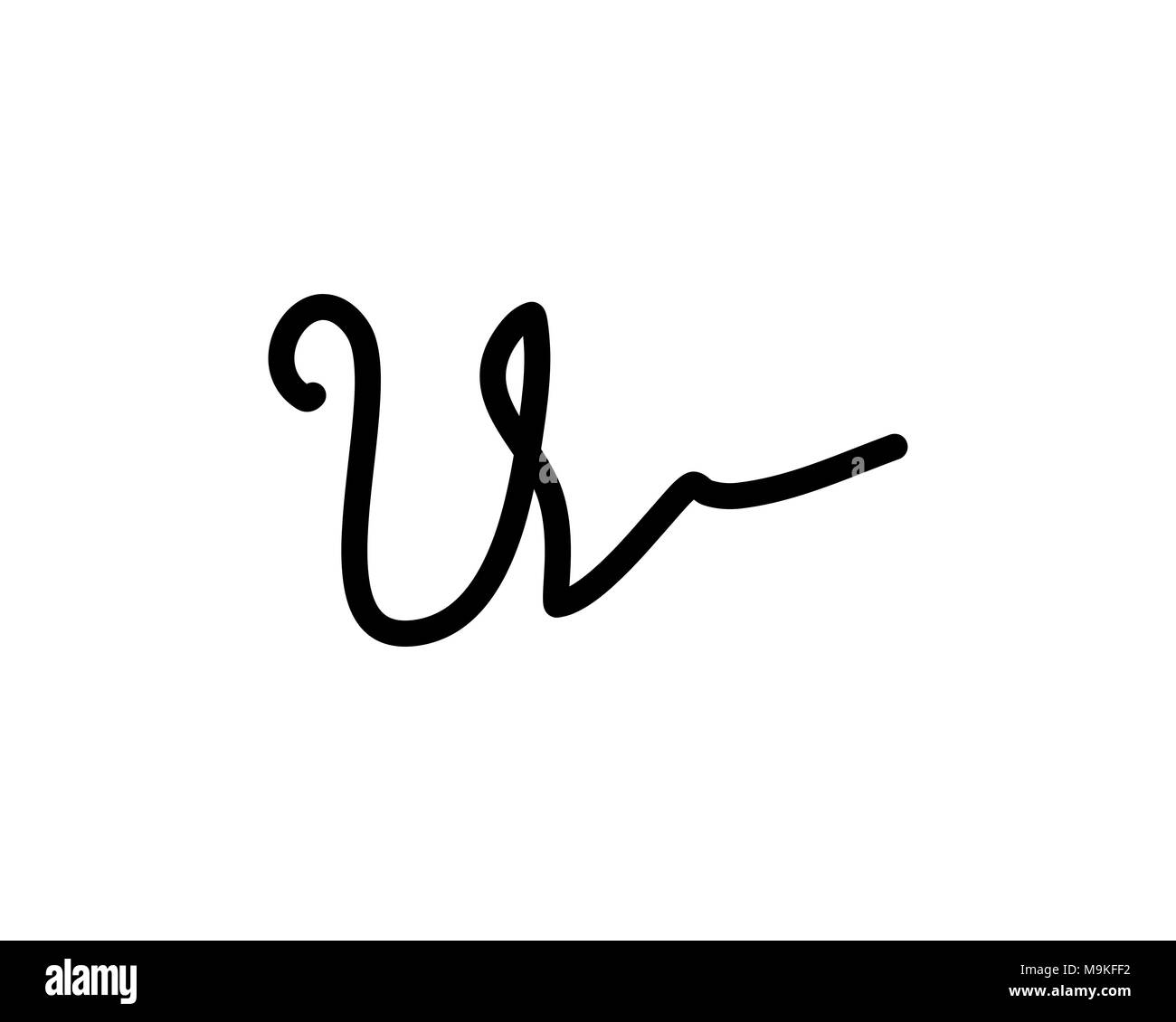 Hand on letter logo Black and White Stock Photos & Images - Alamy