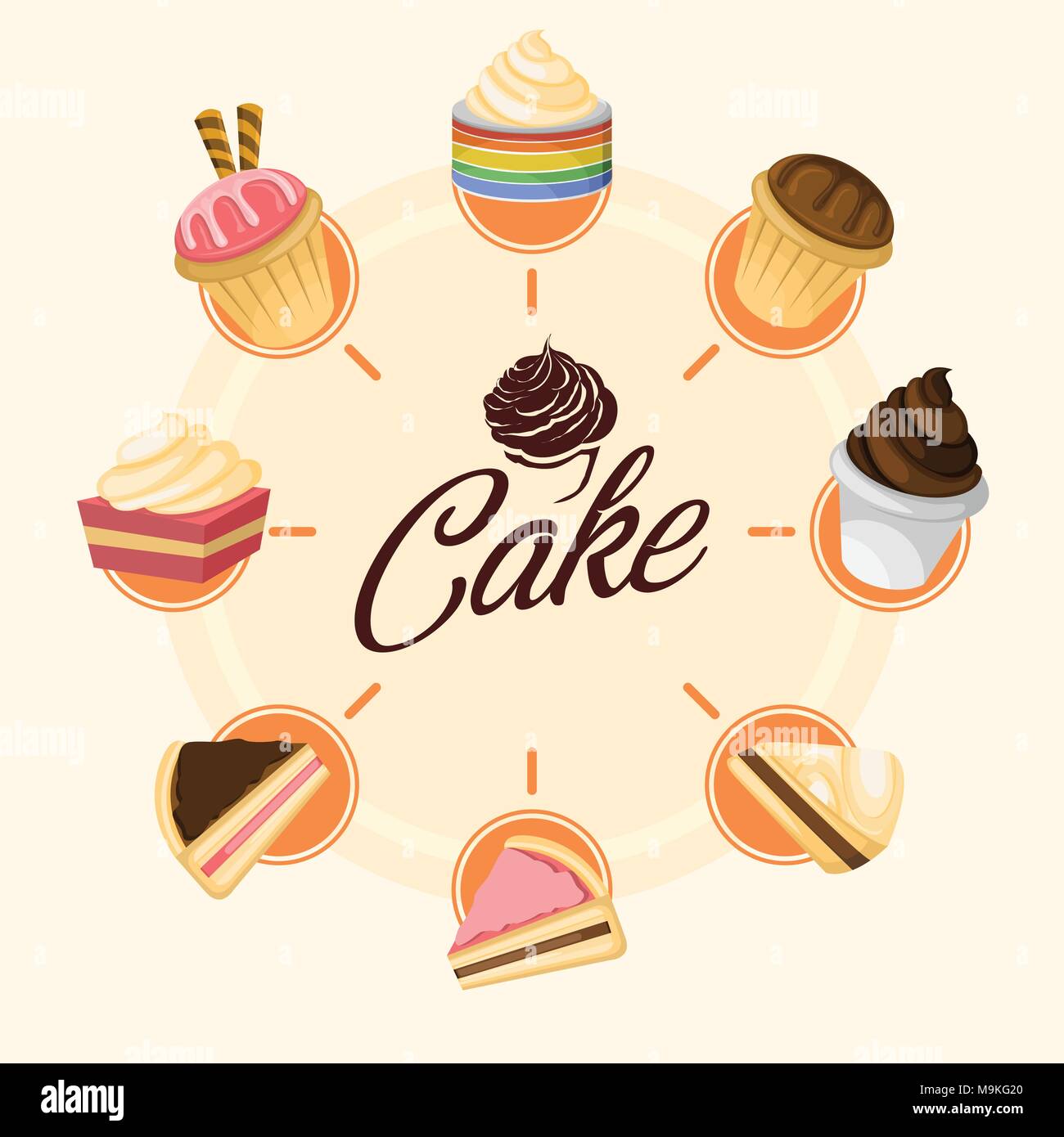 Red velvet cake Stock Vector Images - Alamy