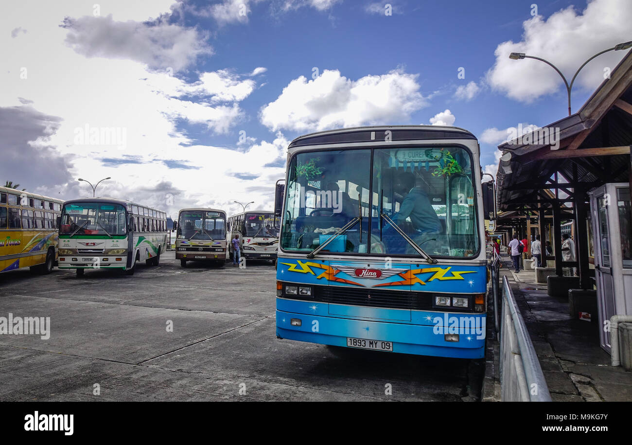 Mauritius public transport local bus hi-res stock photography and ...