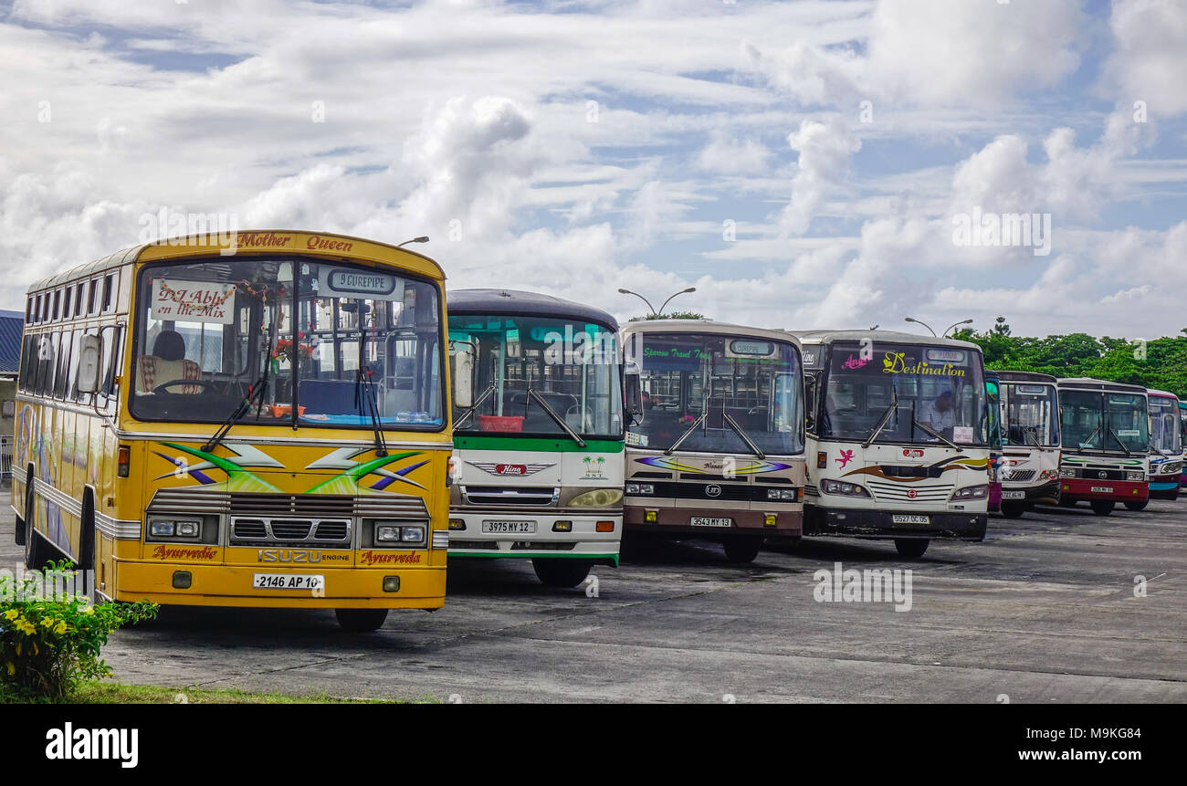 Mauritius public transport local bus hi-res stock photography and ...