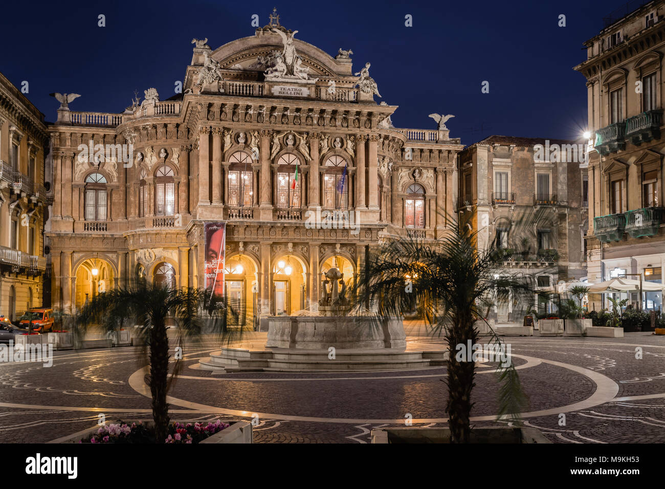Bellini theatre in Catania, Sicily, Italy Stock Photo - Alamy