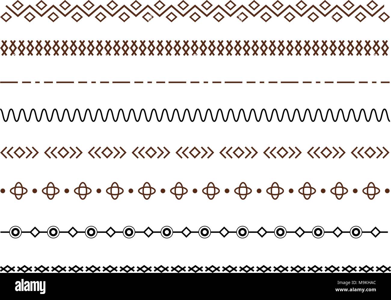 Line underline vector set Stock Vector Images - Alamy