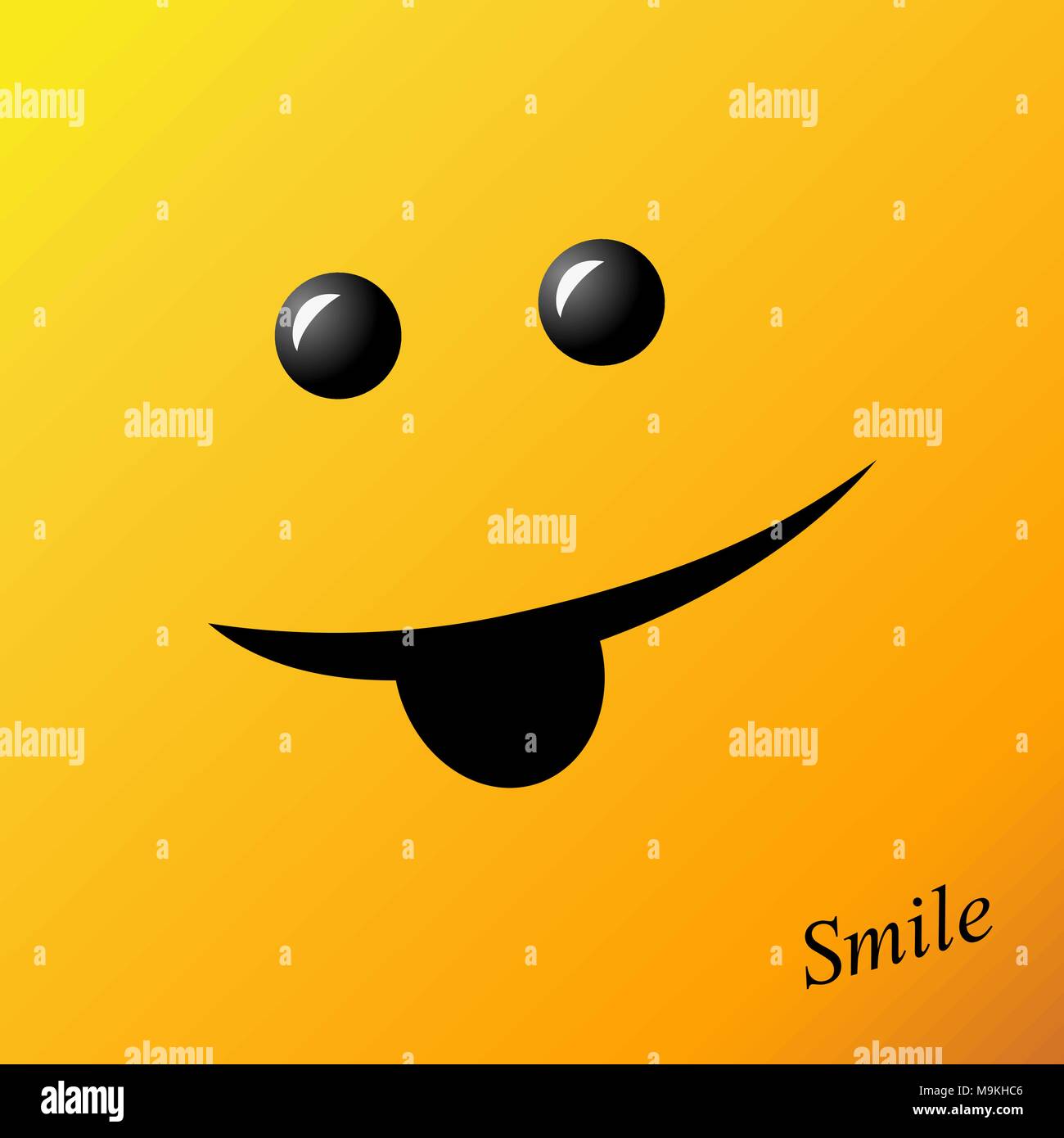 Yellow smile. Vector illustration Smiley face Stock Vector Image & Art ...