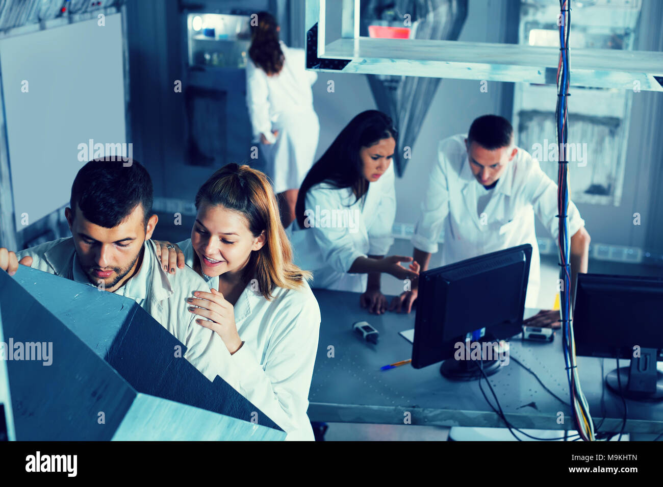 group of people are looking for a clue in the quest game stylized for ...