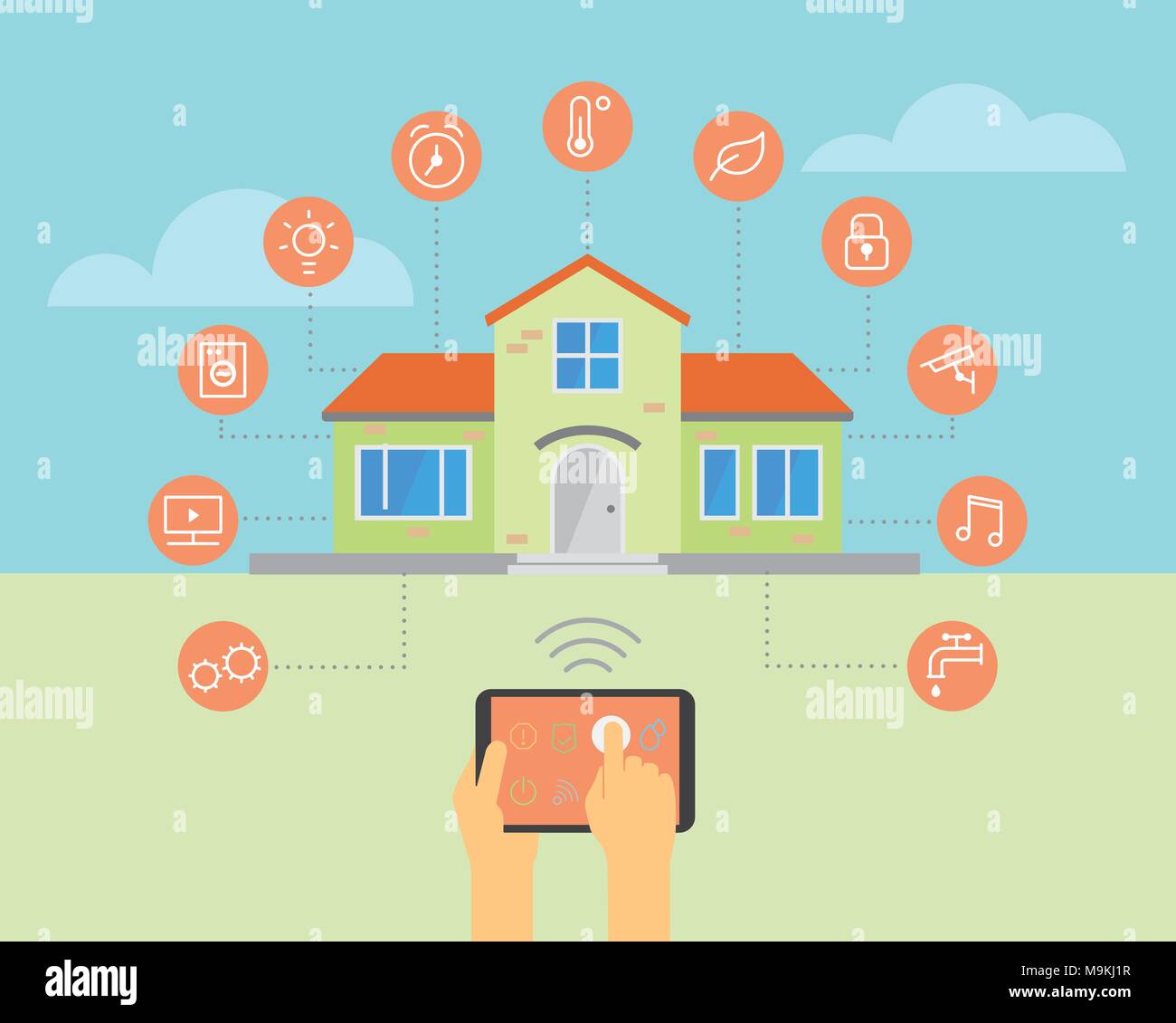 Engineering automation building design Stock Vector Images - Alamy