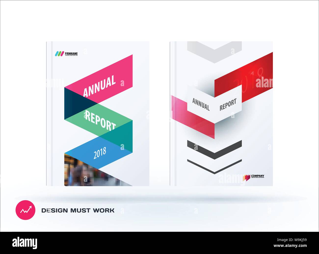 Business set of design brochure, abstract annual report, horizontal ...