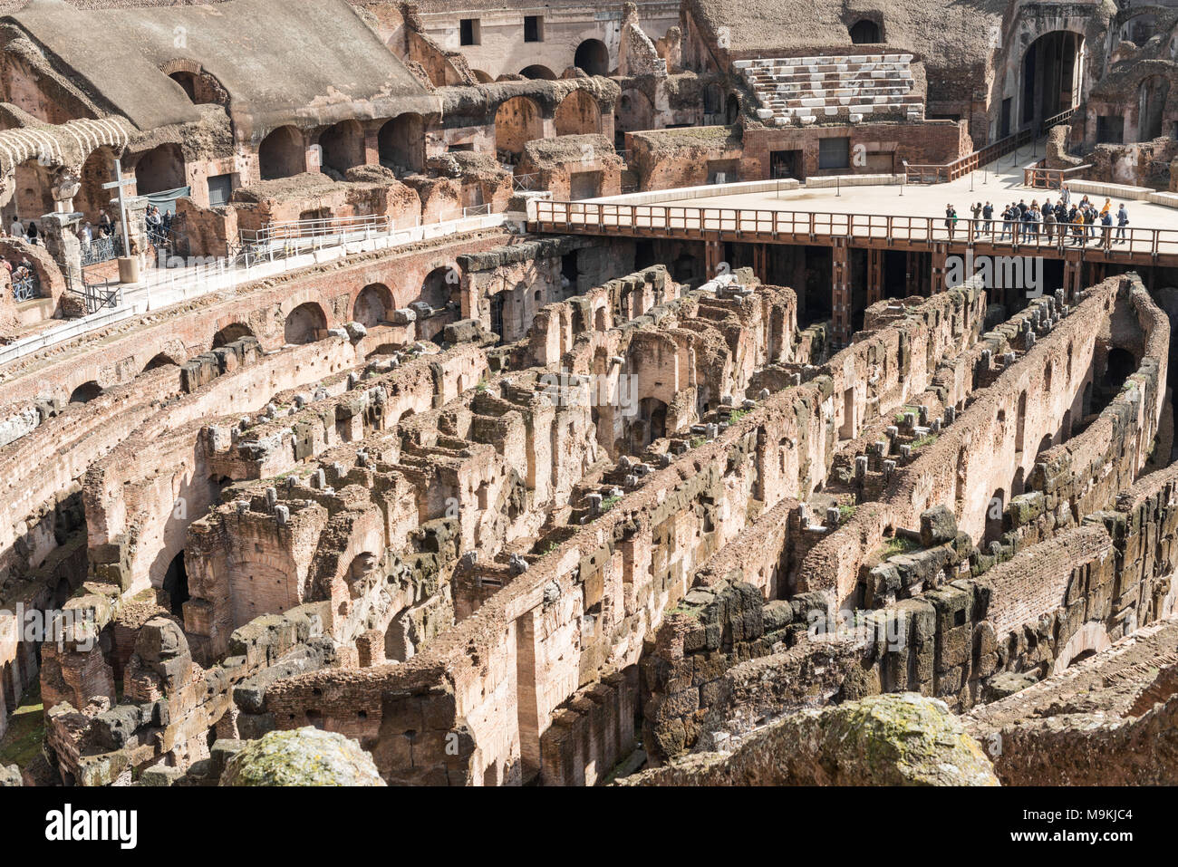 ROME, ITALY, MARCH 07, 2018: Wide angle picture of lower part of the ...
