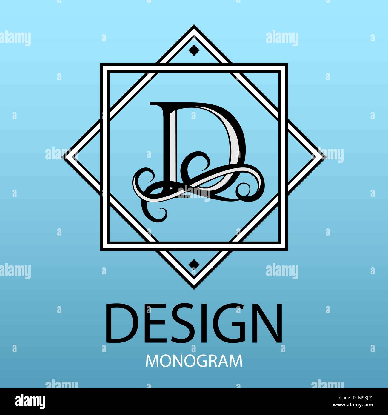 Modern letter d hi-res stock photography and images - Alamy