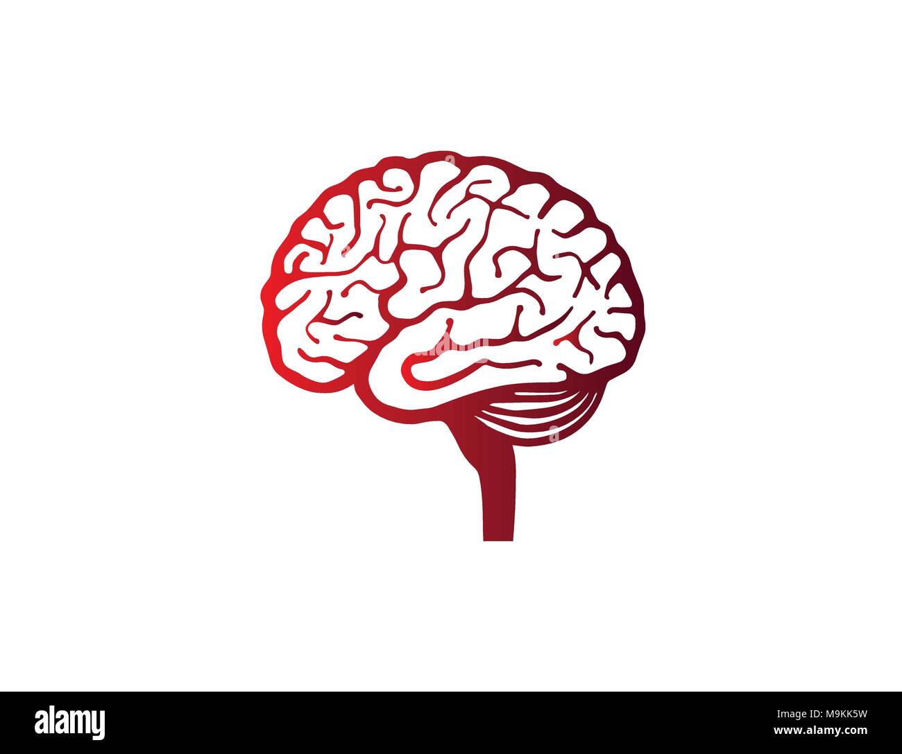 human brain vector art Stock Vector Image & Art - Alamy