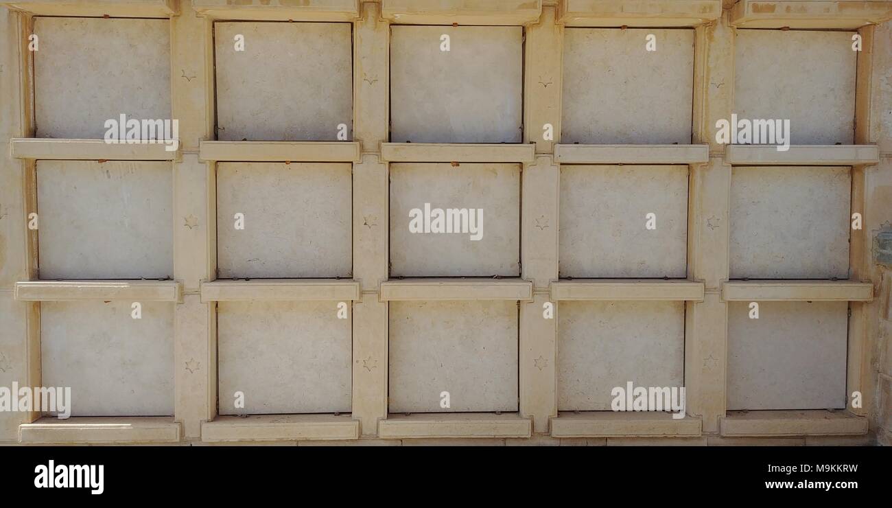 Above ground burial crypts in the Jewish Cemetery in Herzlia, Israel ...
