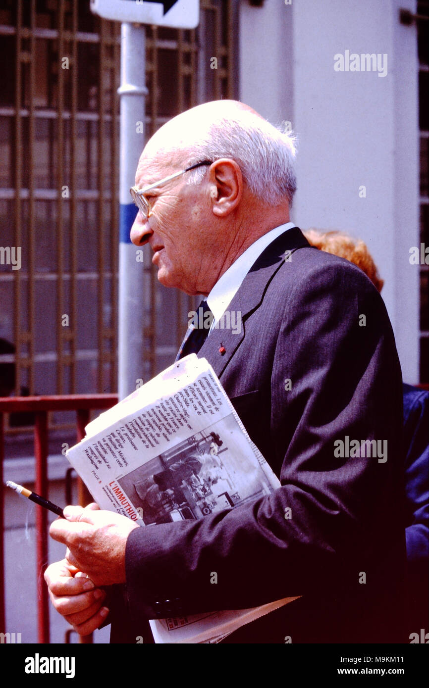 Nazi executioner Klaus Barbie trial, Lyon, france Stock Photo - Alamy