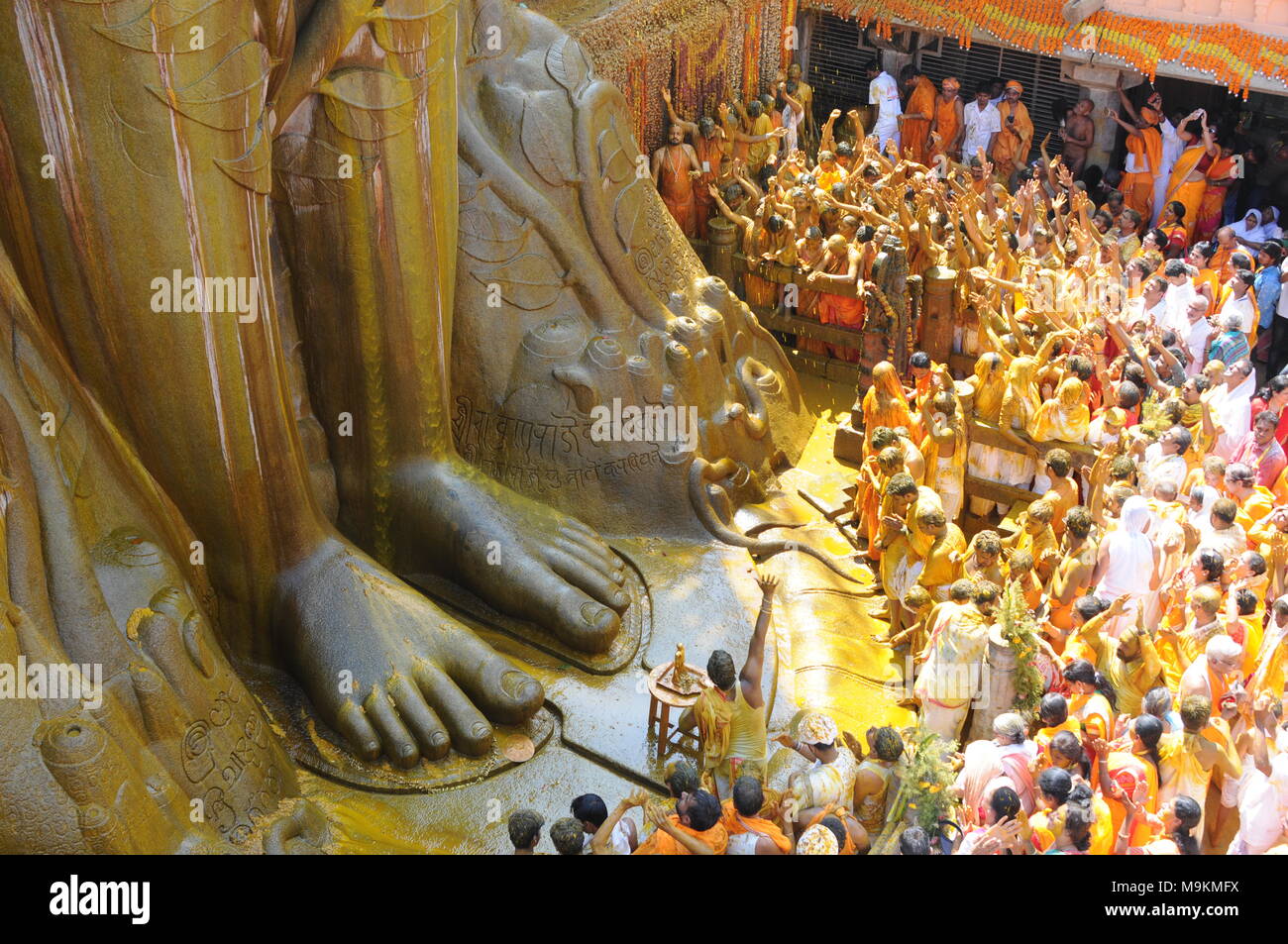 Mahamastakabhisheka festival - The anointment of the Bahubali ...