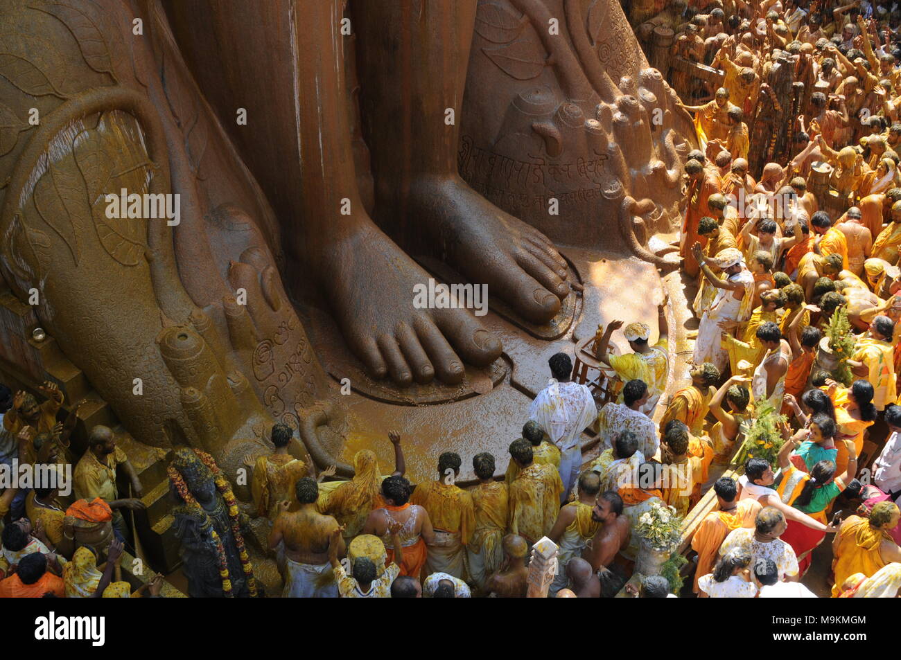 Mahamastakabhisheka festival - The anointment of the Bahubali ...