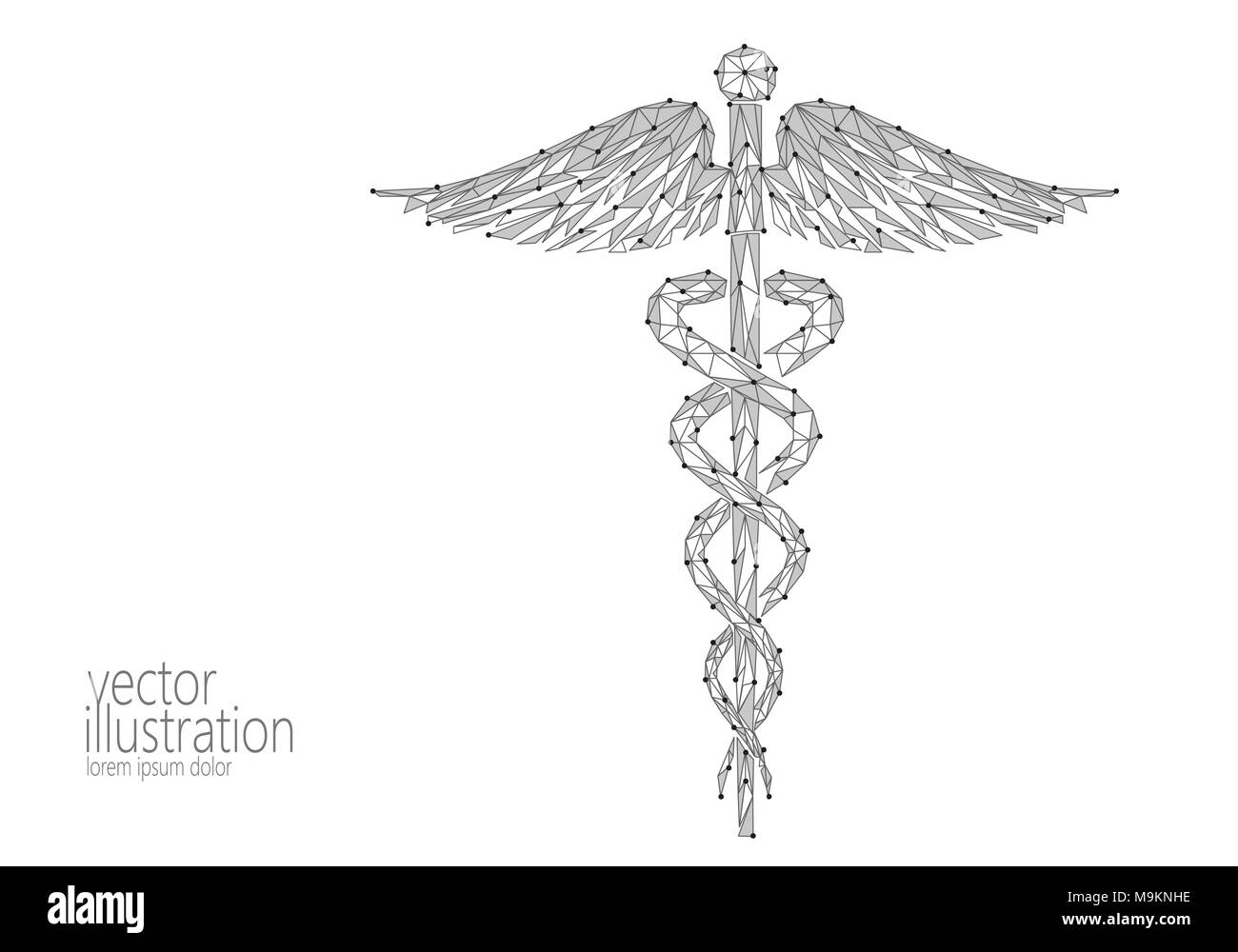Medical Symbol Caduceus Snake Stock Photos & Medical Symbol Caduceus ...