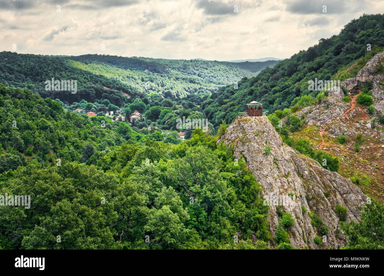Landscape in the strandja National park , Mladejko village in the ...