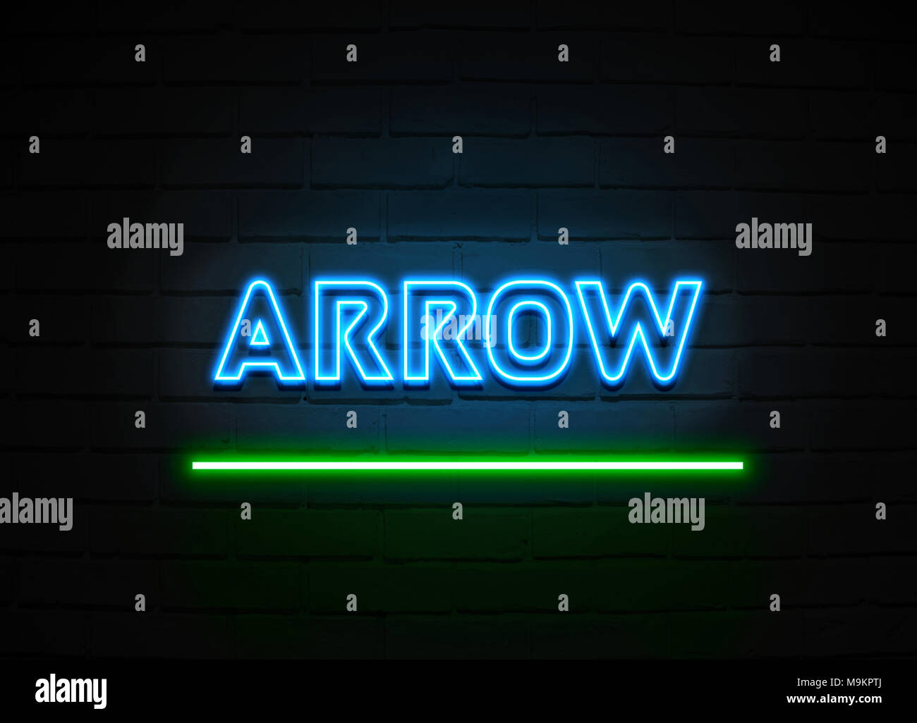 Neon sign arrow hi-res stock photography and images - Alamy