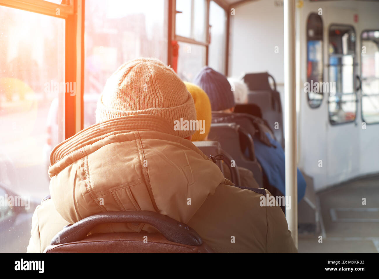 Bus old person sitting hi-res stock photography and images - Alamy