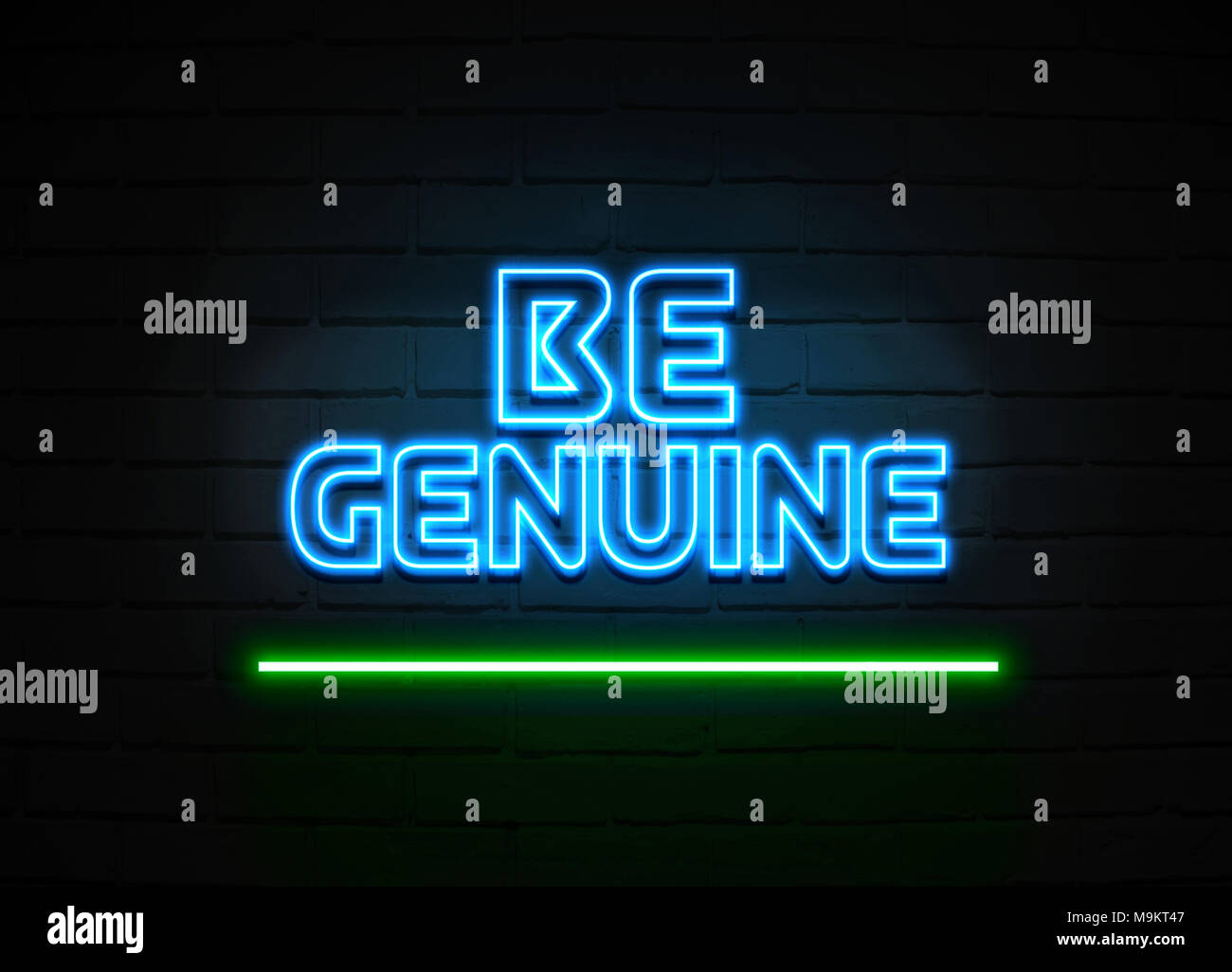 Be genuine sign hi-res stock photography and images - Alamy