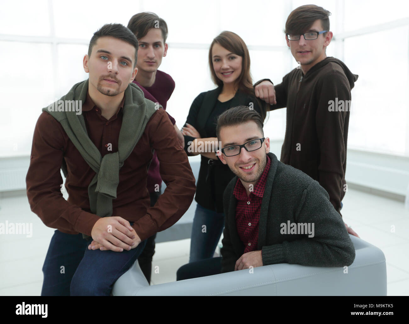 closeup portrait of successful business team Stock Photo - Alamy