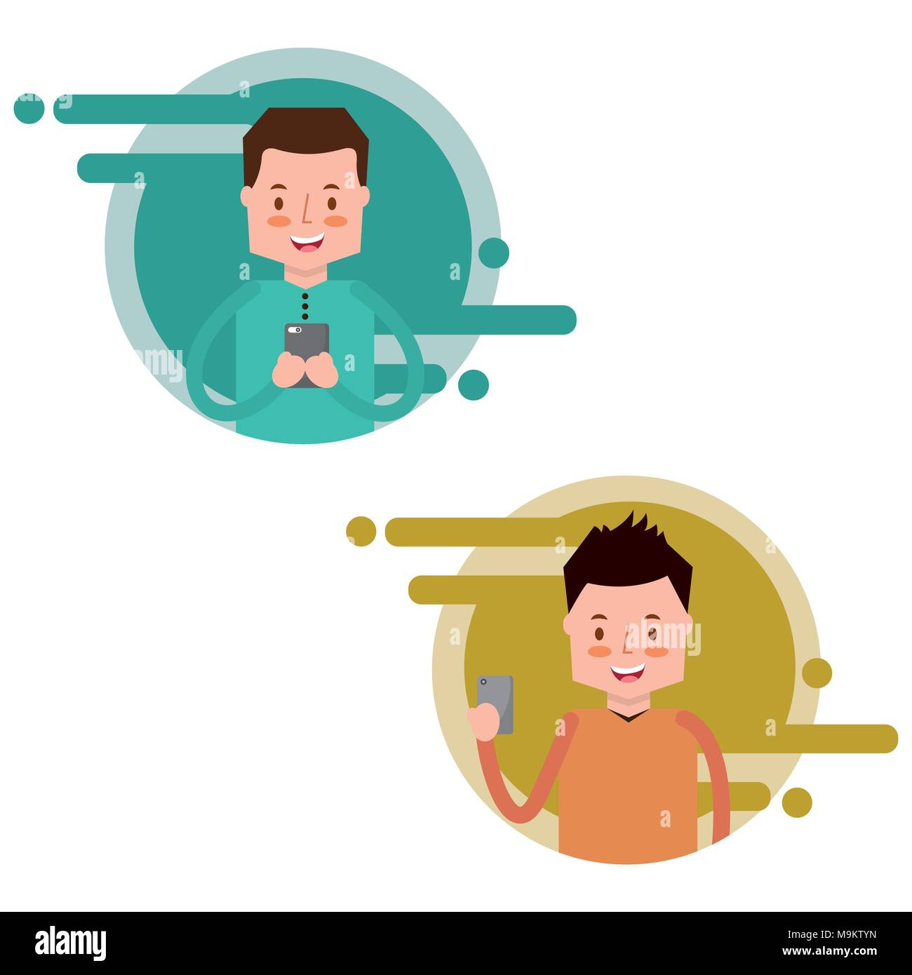 Hand man holding smartphone typing Cut Out Stock Images & Pictures - Alamy