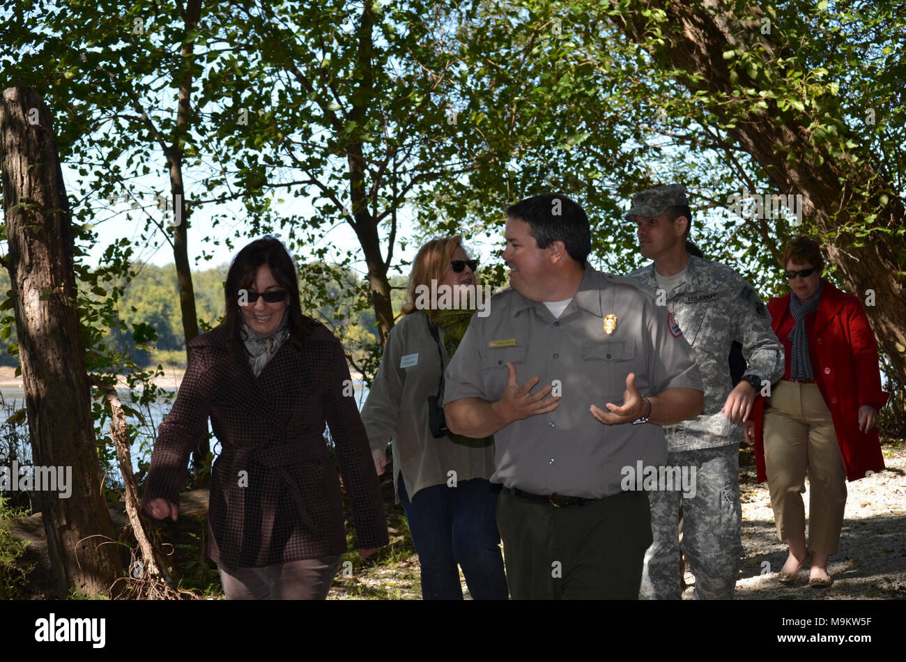 Heading to the confluence overlook point. USFWS/Ashley Spratt Stock ...