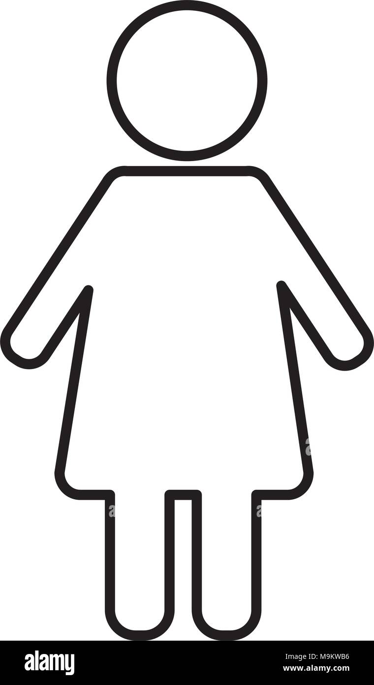 pictogram female woman person icon Stock Vector Image & Art - Alamy