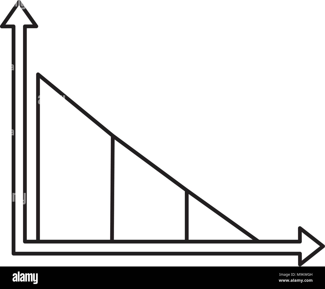 statistic data diagram triangle graph progress Stock Vector Image & Art ...