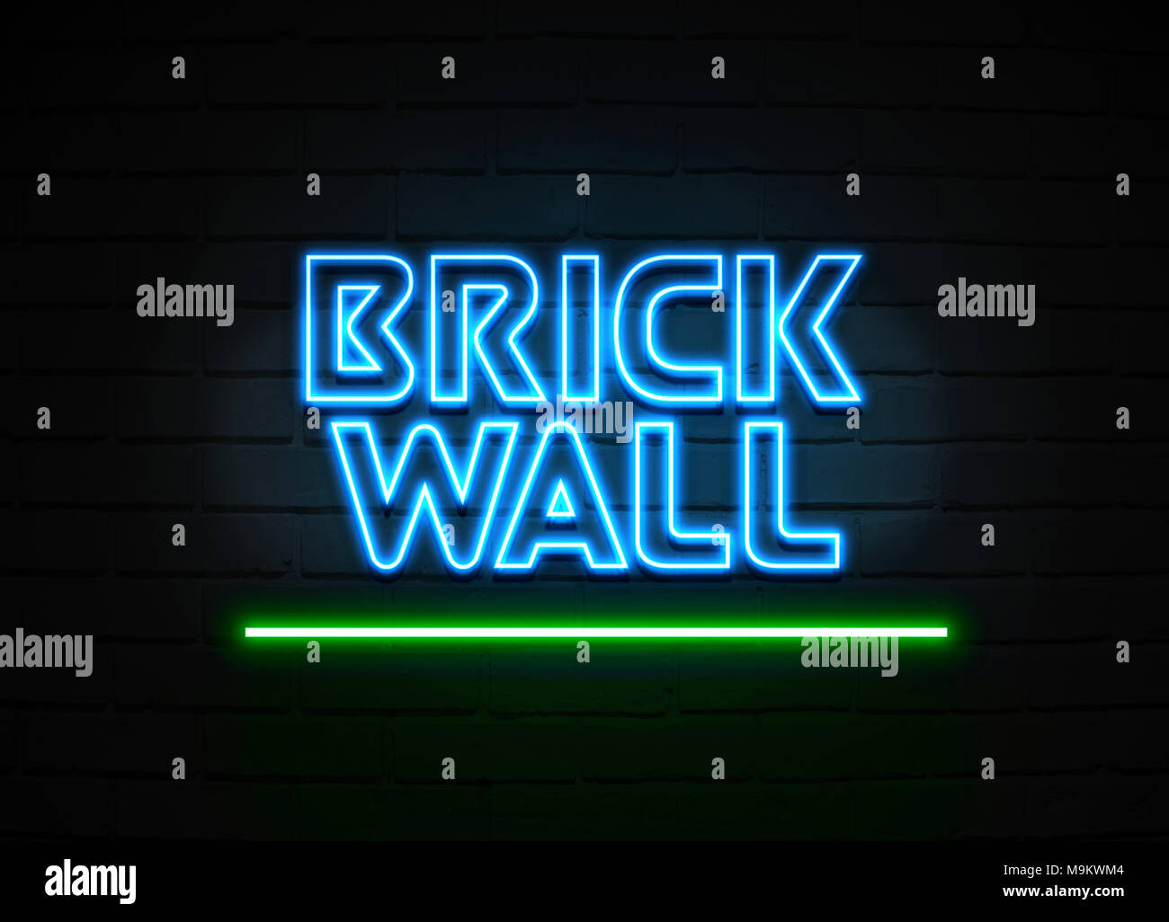 Rendered brick wall hi-res stock photography and images - Alamy