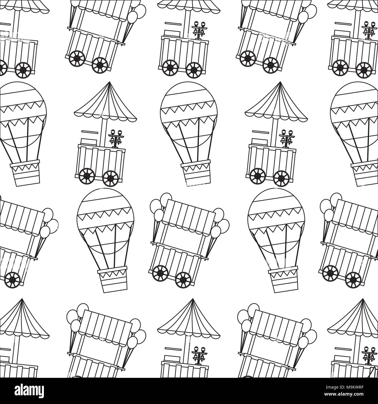 carnival funfair festive pattern Stock Vector Image & Art - Alamy