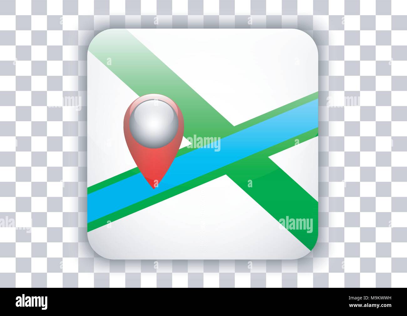 Map icon Stock Vector Images - Alamy