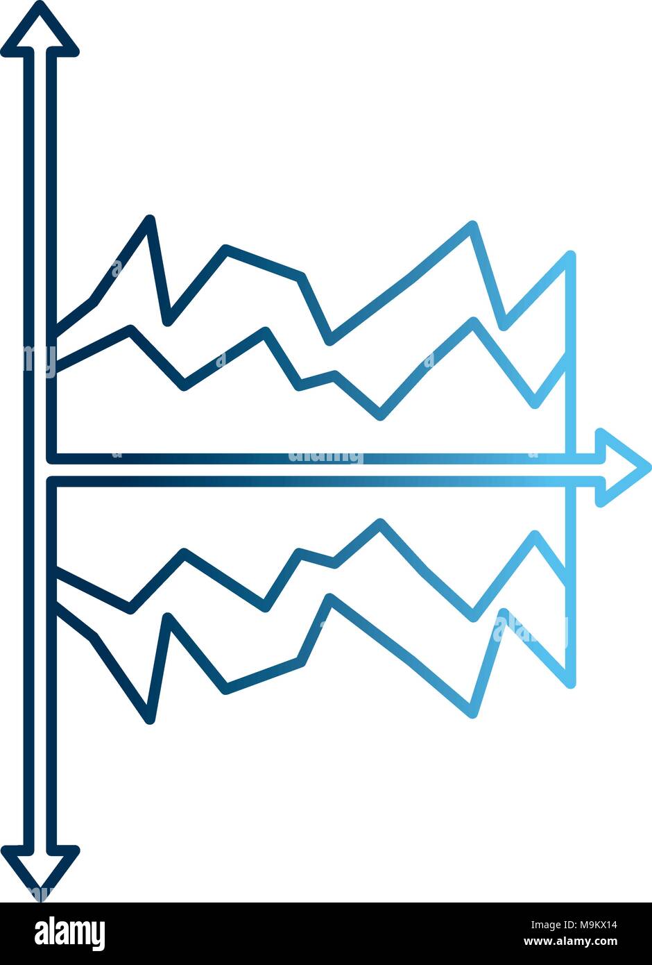 Linear graph statistic abstract Stock Vector Images - Alamy