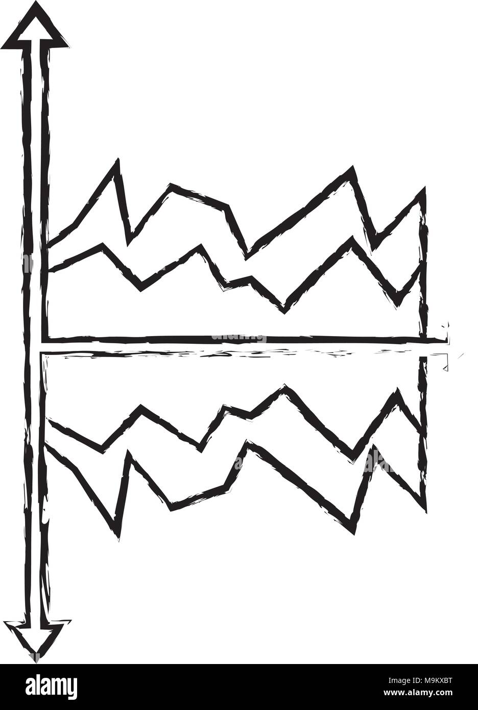 linear graph statistic abstract design Stock Vector Image & Art - Alamy